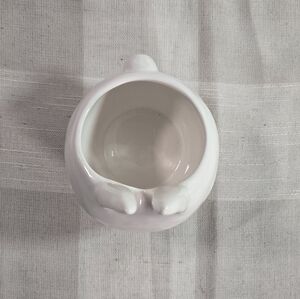 Creative Co-Op | Art | Small Ceramic Easter Bunny Rabbit Spring 6 White ...